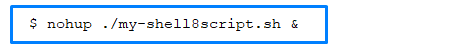 If you want to run shell script in background| DiskInternals