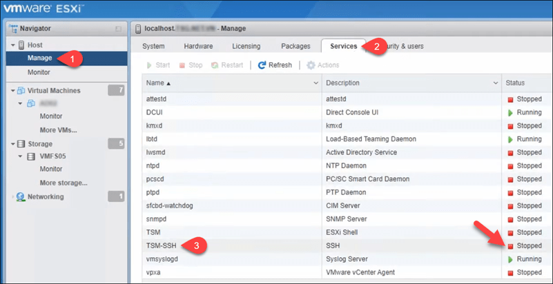 How To Enable SSH On A Virtual Server VMware ESXi DiskInternals