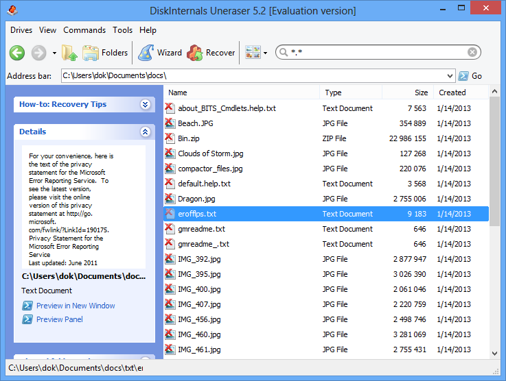 Uneraser™ Restore Guide in Pictures| DiskInternals